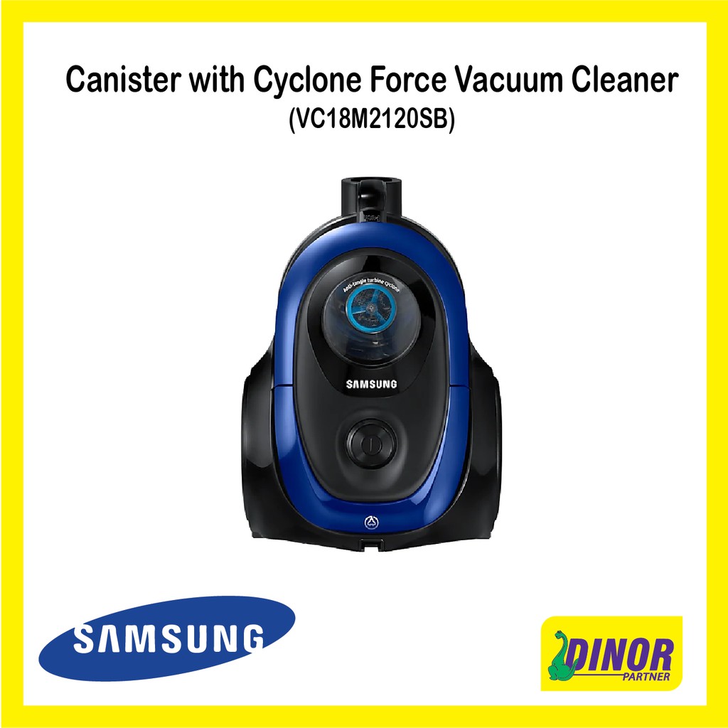 Best SAMSUNG Canister with Cyclone Force Vacuum Cleaner - VC18M2120SB ...