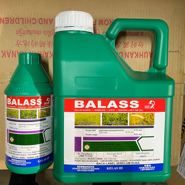 1L @ 4L BALLASS herbicide Racun Rumput 41% | Shopee Malaysia