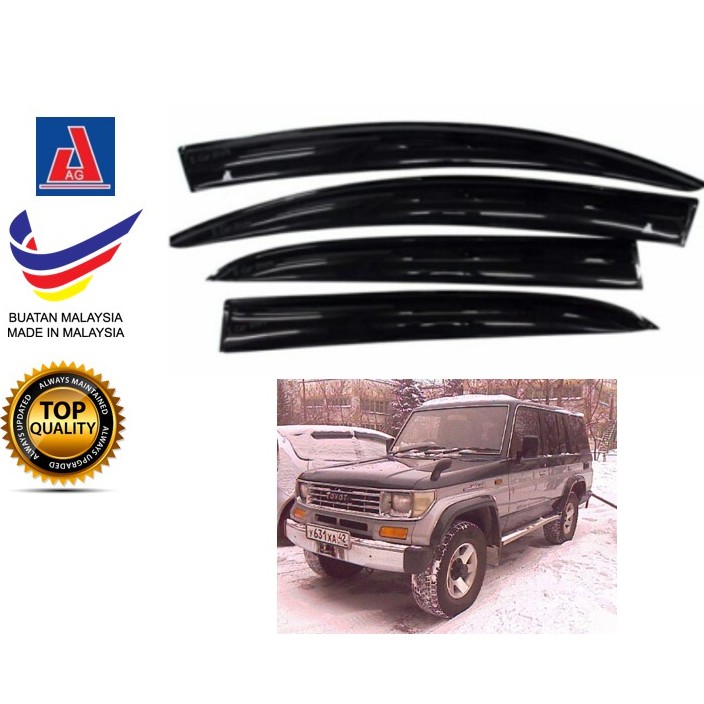 Toyota Landcruiser II RJ77 1992-1996 AG Door Visor Air Press(Big 12cm ...