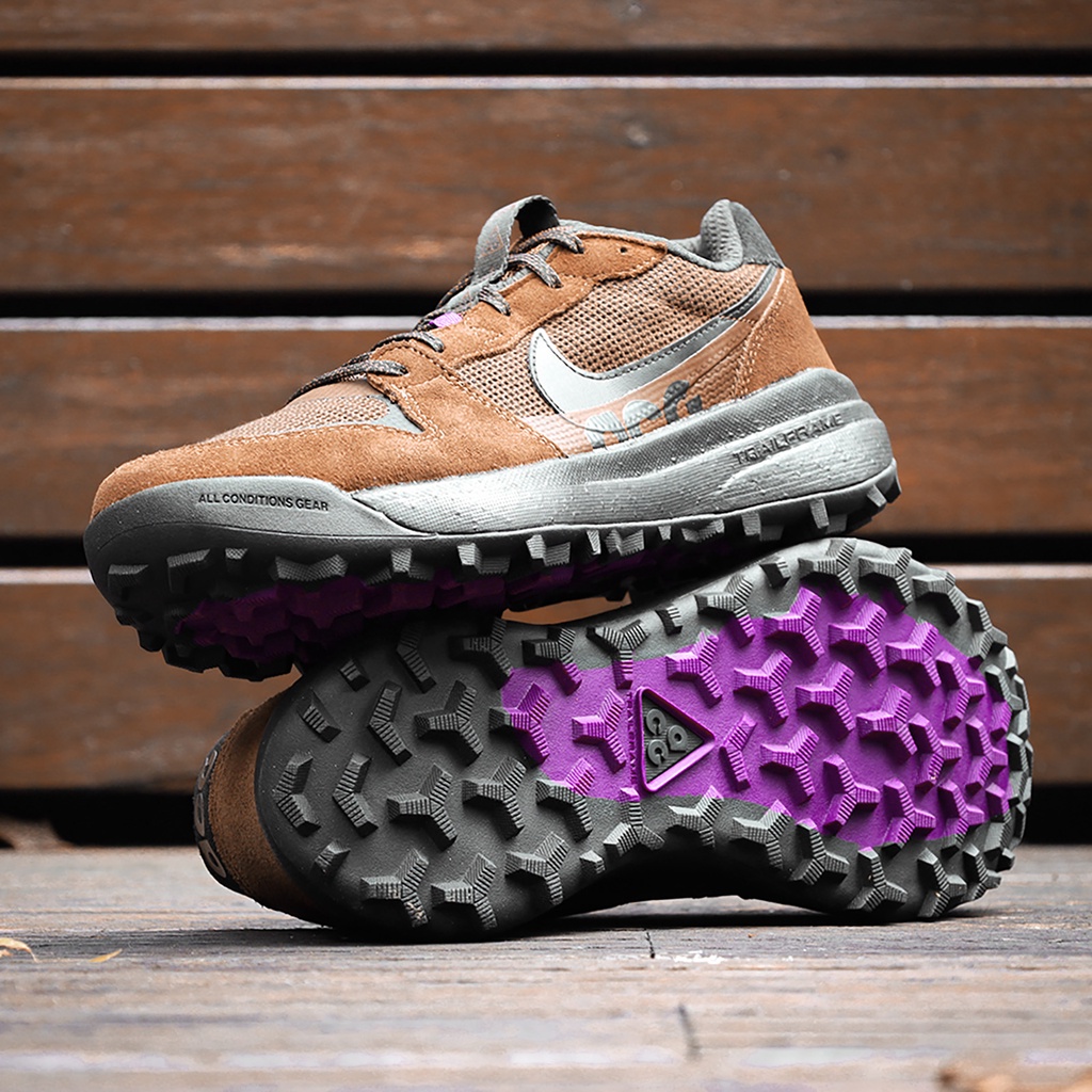 Nike Outdoor Shoes ACG Lowcate Coffee Black Purple Men's Off-Road ...