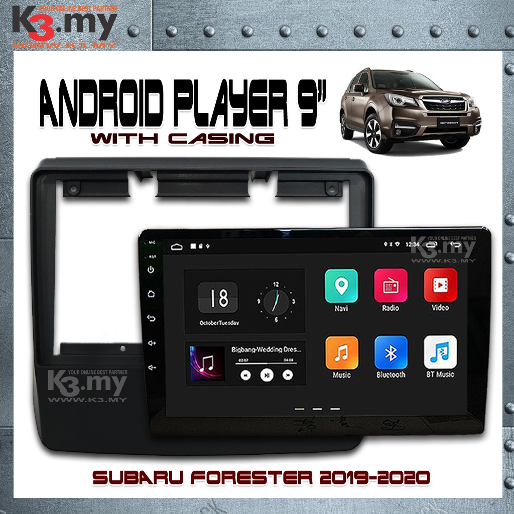 Subaru Forester 2019-2020 9''Android Player GPS Waze + Casing (Set ...