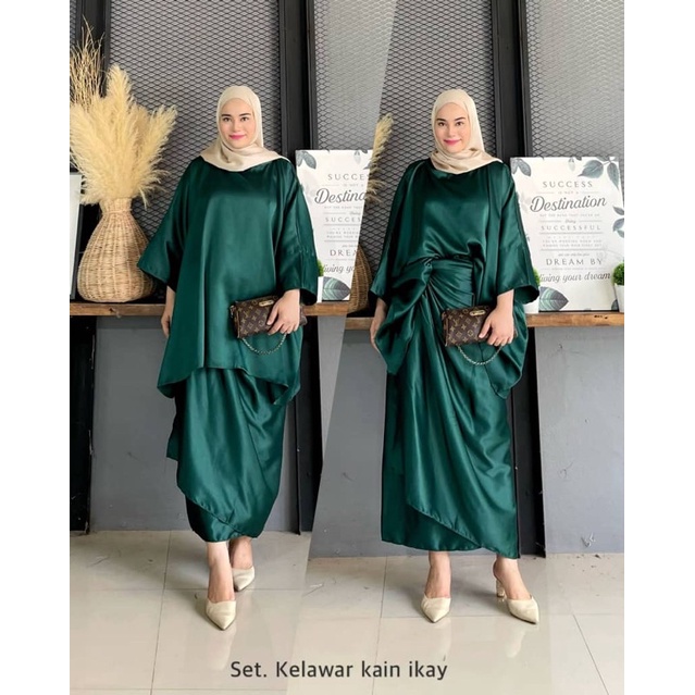 🔥BEST DEALS RAYA🔥 SET KELAWAR RAYA// KAIN IKAT TEPI | Shopee Malaysia