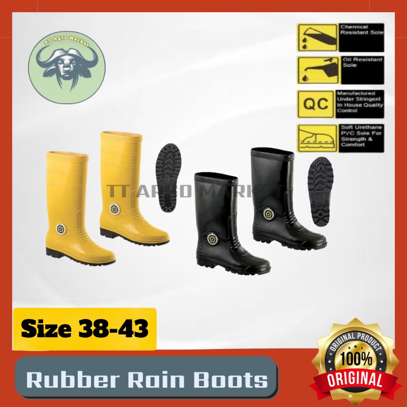 Kasut Air Getah KORAKOH Quality Rubber Rain Boots /Kasut Getah / Kasut ...