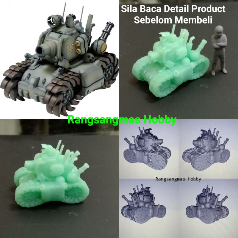 1/64 Resin Unpainted Metal slug tank for diorama garage tools hotwheels ...