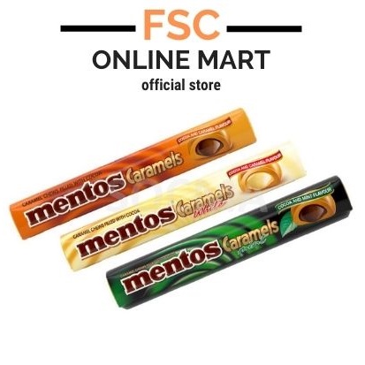 [FSC] Mentos Caramel Candy Stick 37gm (Choco/White/Mint) | Shopee Malaysia