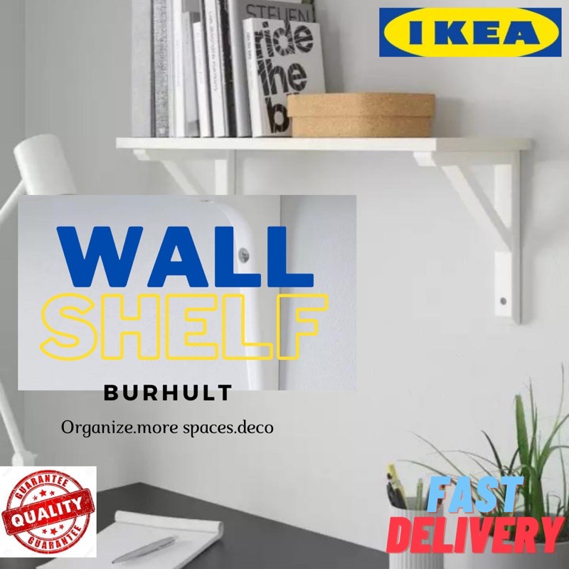 IKEA BURHULT SHELF (READYSTOCK)shelf-rack-deco | Shopee Malaysia