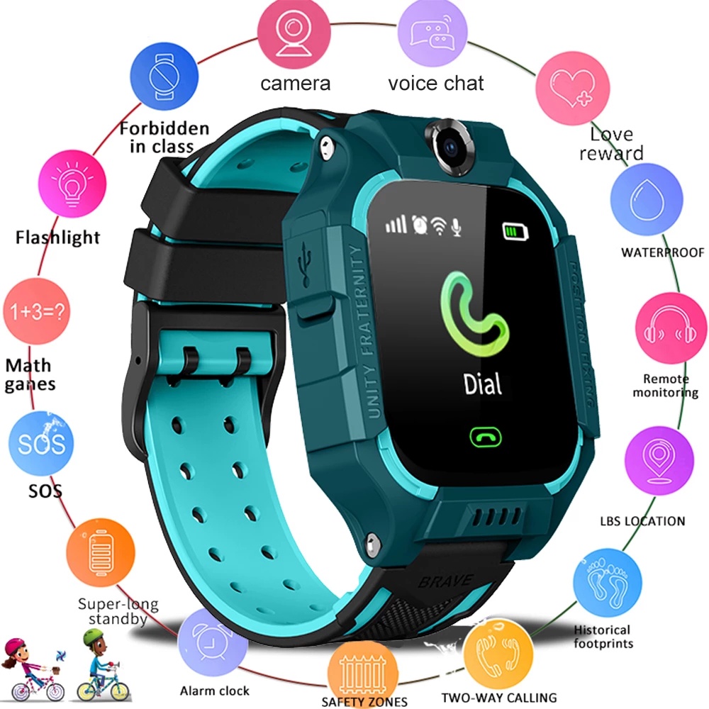 Kids Smart Watch Sim Card Phone 2G Kid SOS Camera Remote Monitoring ...