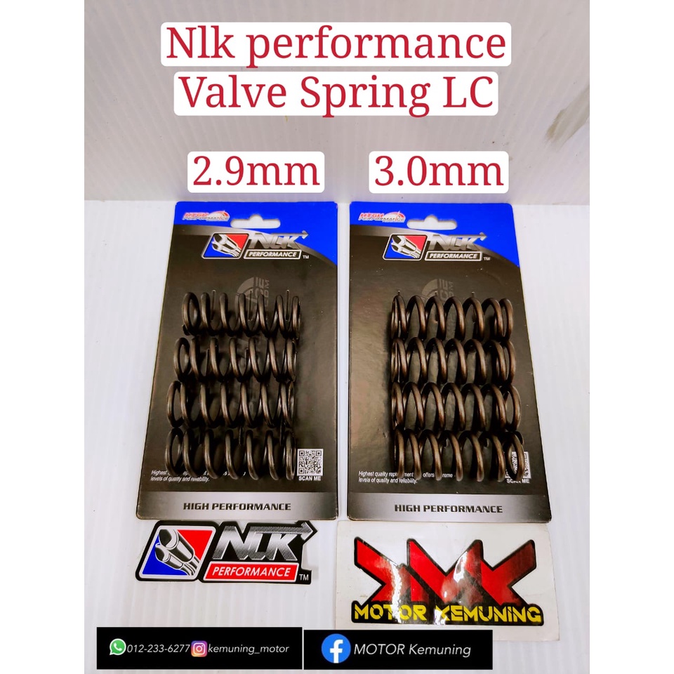 Valve Spring NLK Performance 2.8mm 2.9mm 3.0mm 3.1mm 3.2mm 3.3mm LC135 ...