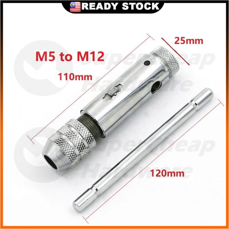 Screw Tap Drill Bit Straight Flute Groove Steel HSS Titanium Hand ...