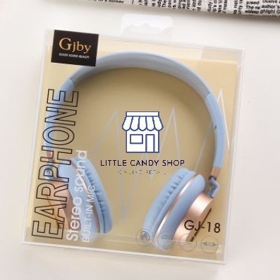 Music Headset GJBY GJ-18, Super Bass Headphone with Mic, Over Ear Cute Earphone For Gaming ...
