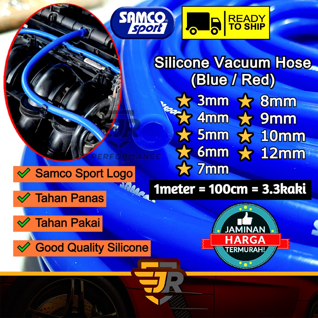 Samco Sport Silicone Vacuum Hose Water Hose Air Hose 3mm 4mm 5mm 6mm 7mm 8mm 9mm 10mm 12mm Pipe ...