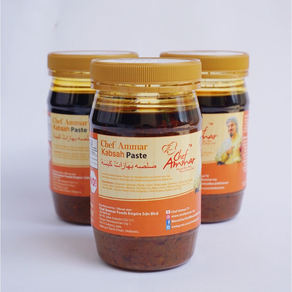 Chef Ammar Pes Kabsah Dengan Beras. Set Combo Perencah + Beras Basmati. Rempah Nasi Arab Mandhi ...