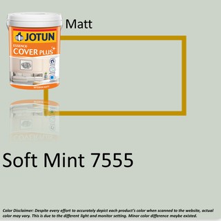 Jotun Paint 5L (Essence Cover Plus Matt - 7555 Soft Mint ) wall paint ...