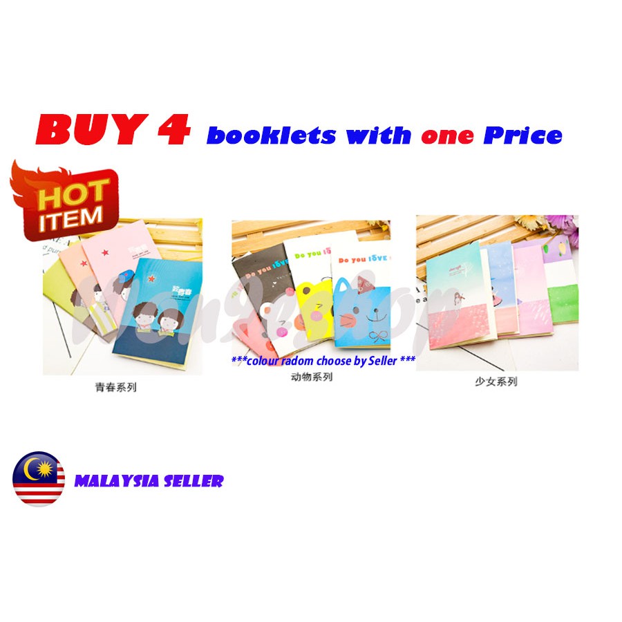 🔥Ready Stock 🔥Mini Writing Booklet Memo Notepad Students Gift🔥 | Shopee ...