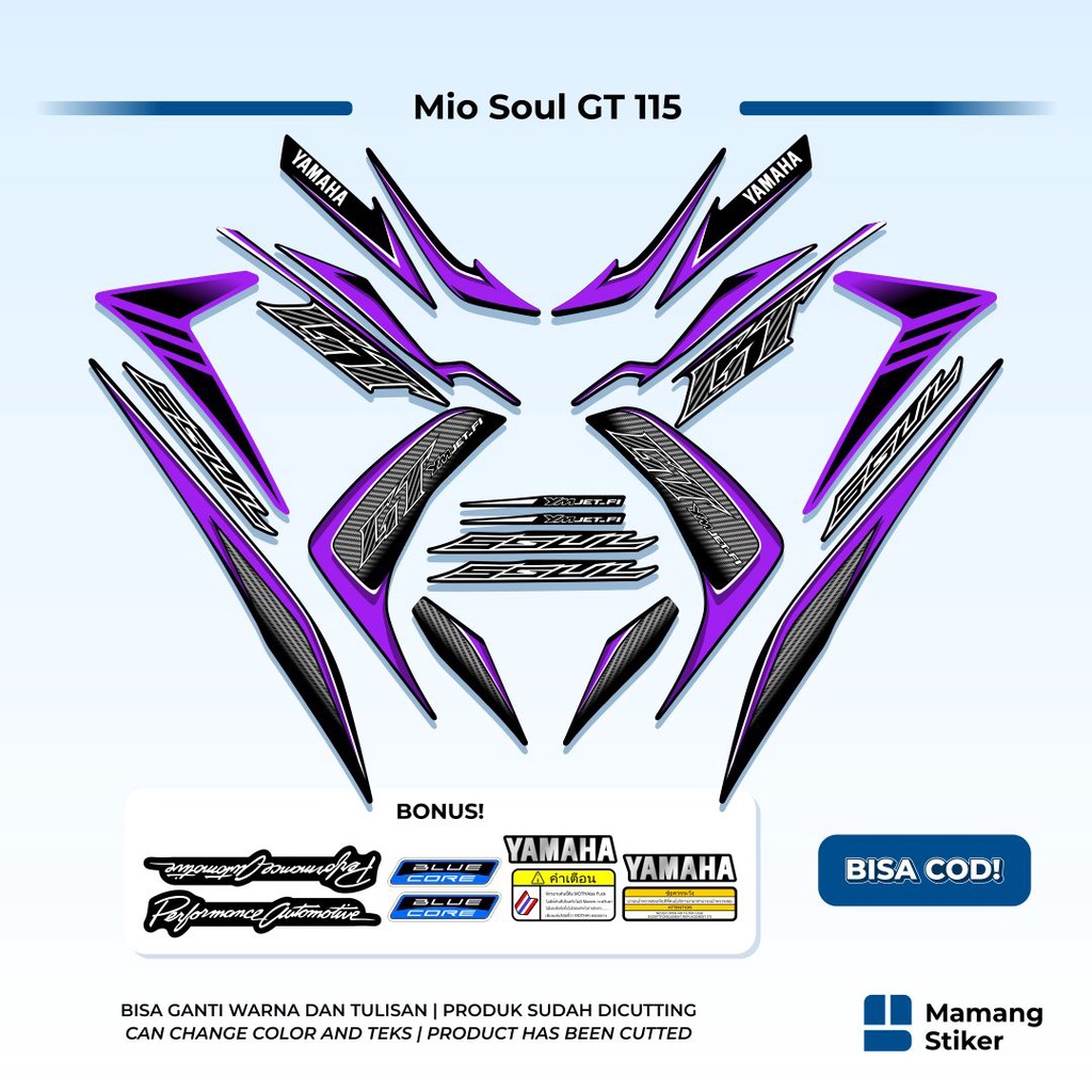 Striping Mio Soul GT 115 Full Body Variations (4) Original Yamaha ...