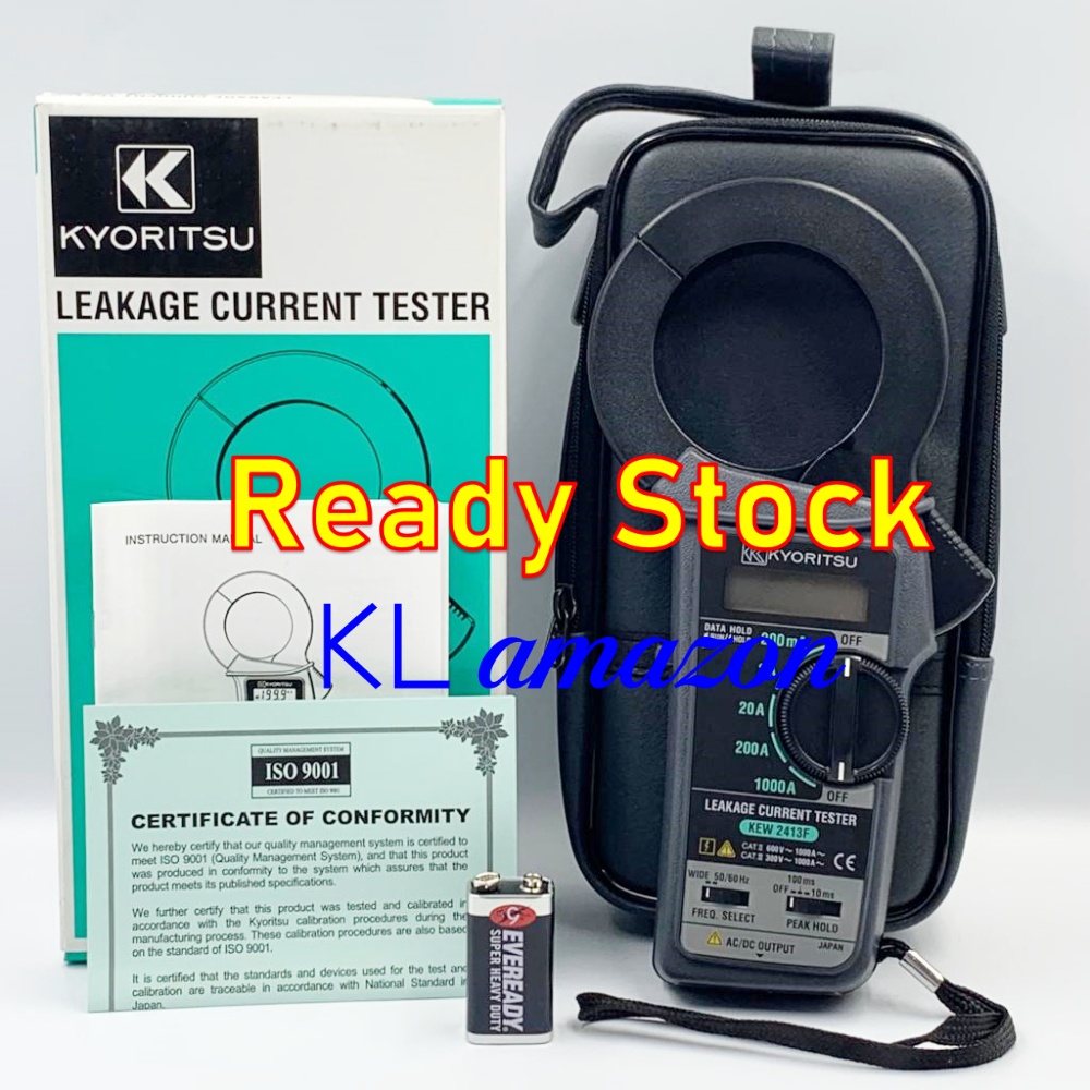 (ACCEPT URGENT ORDER!) Kyoritsu 2413F Leakage Clamp Meter | 12 Months Warranty | Shopee Malaysia