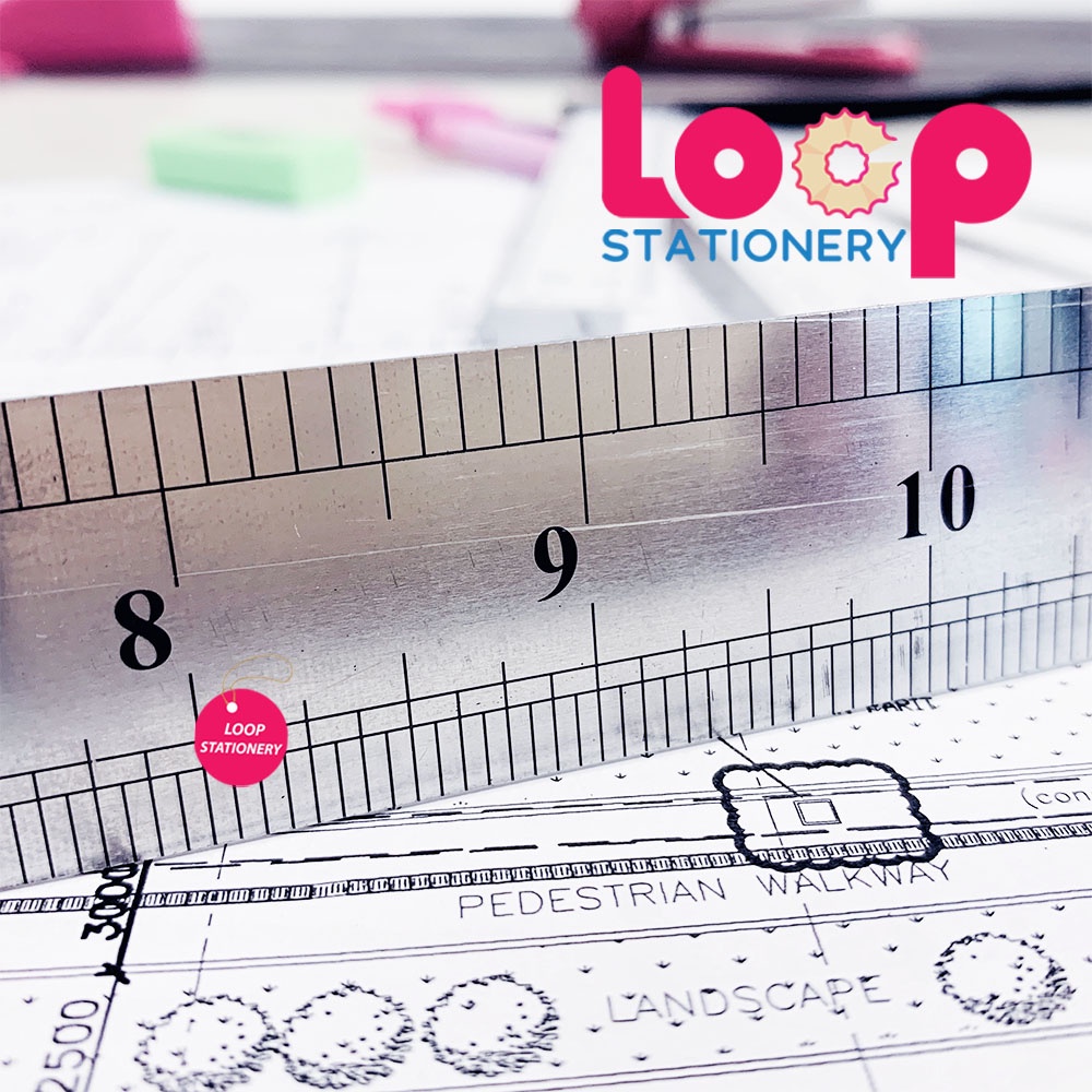 Standard Steel Ruler Metal Ruler 15cm/30cm/60cm | Shopee Malaysia