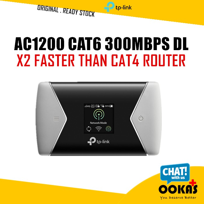 TP-LINK M7450 CAT6 AC1200 2.4 + 5Ghz 4G LTE WiFi Modem Router Wireless ...