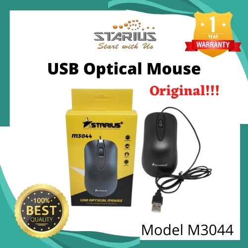 Starius USB Optical Mouse M3044 Comfortable Hand Feeling / 1 Year ...