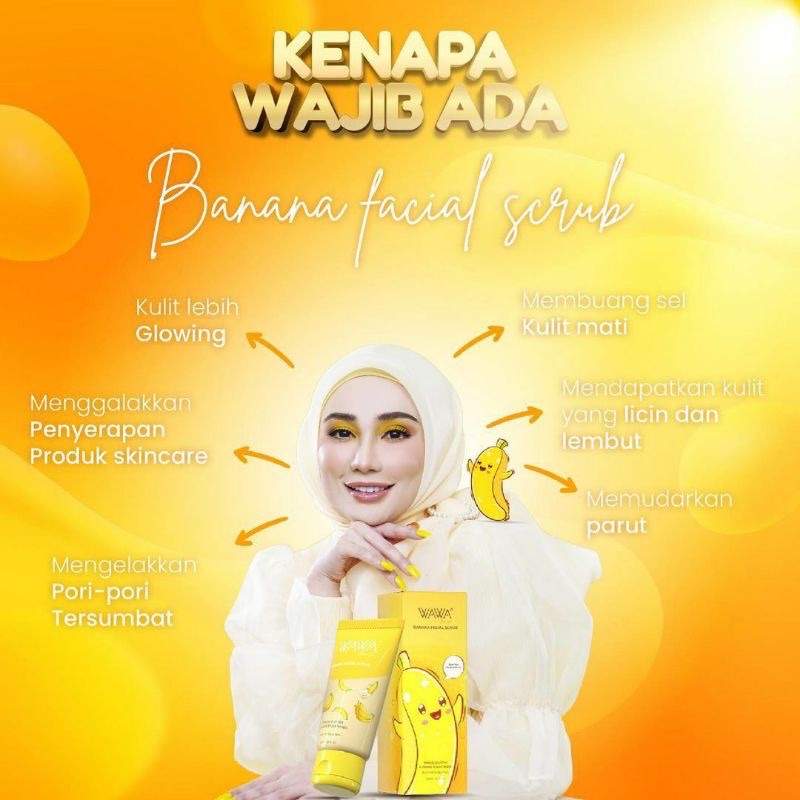SHIPPING 24HOURS BANANA SCRUB BY WAWA ZAINAL 🔥🔥🔥🔥 | Shopee Malaysia