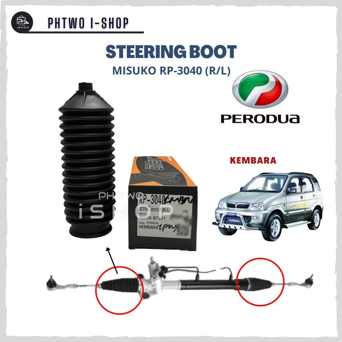 STEERING BOOT - PERODUA KEMBARA MISUKO RP-3040 (RH/LH) | Shopee Malaysia