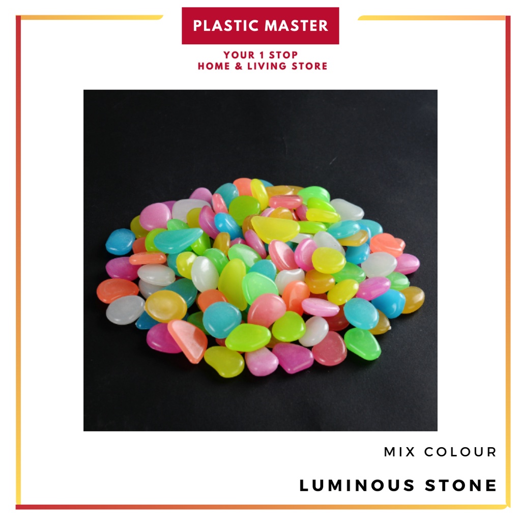 Multipurpose Luminous Stone (Mix Colors)Glow In The Dark Garden Pebbles ...
