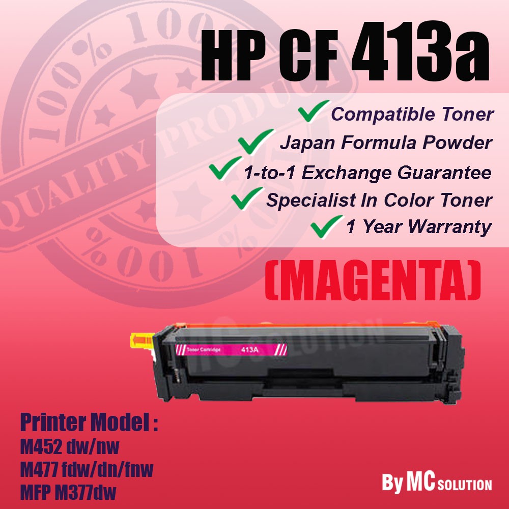(MAGENTA) Compatible Laser Toner Cartridge 410A / CF410a / CF411a / CF412a / CF413a CF410 CF411 ...