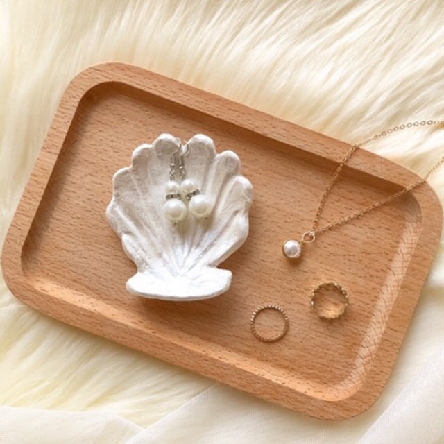 Mother of Pearls Handmade Air Dry Clay Trinket Dish Aesthetic Home ...