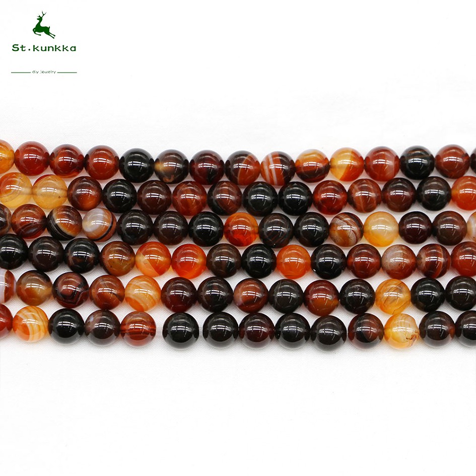 St.kunkka Natural Stone Dream Agates Round Beads (1 Strand/Lot ...