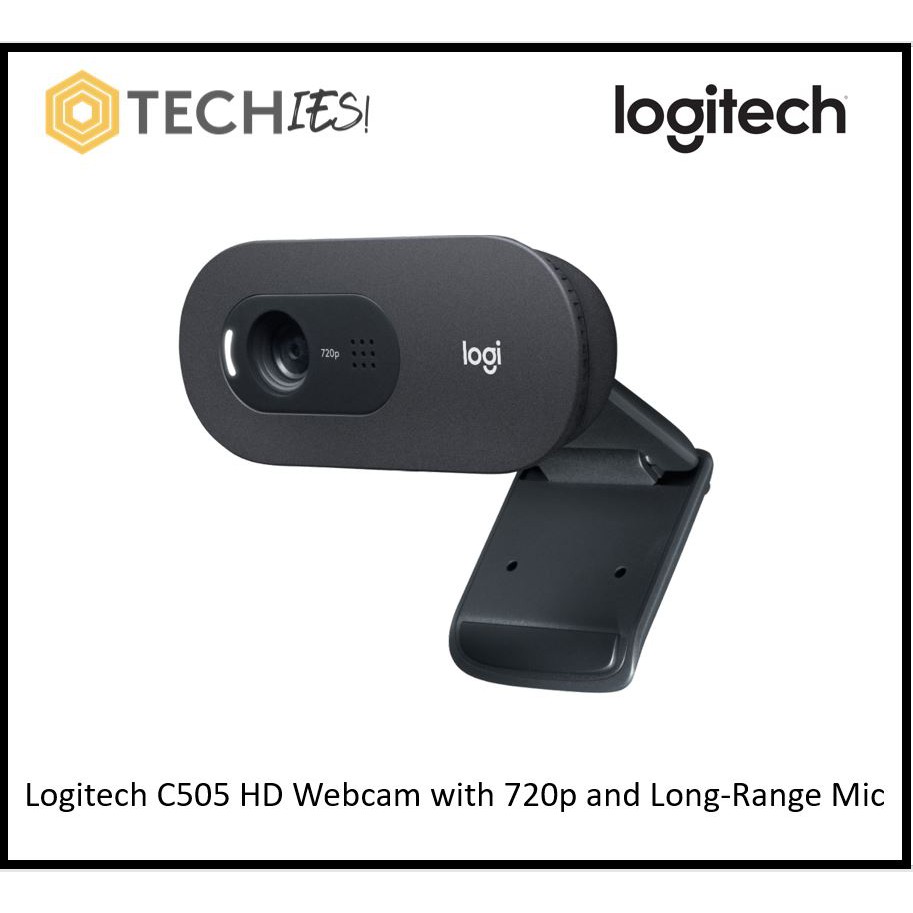 Logitech webcam C505 HD with 720p and Long-Range Mic (web cam) | Shopee Malaysia