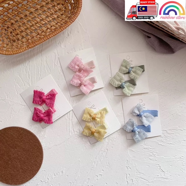 Twin Baby Girls Cute Hair Clip Kids Hair Accessories Pin Rambut ...