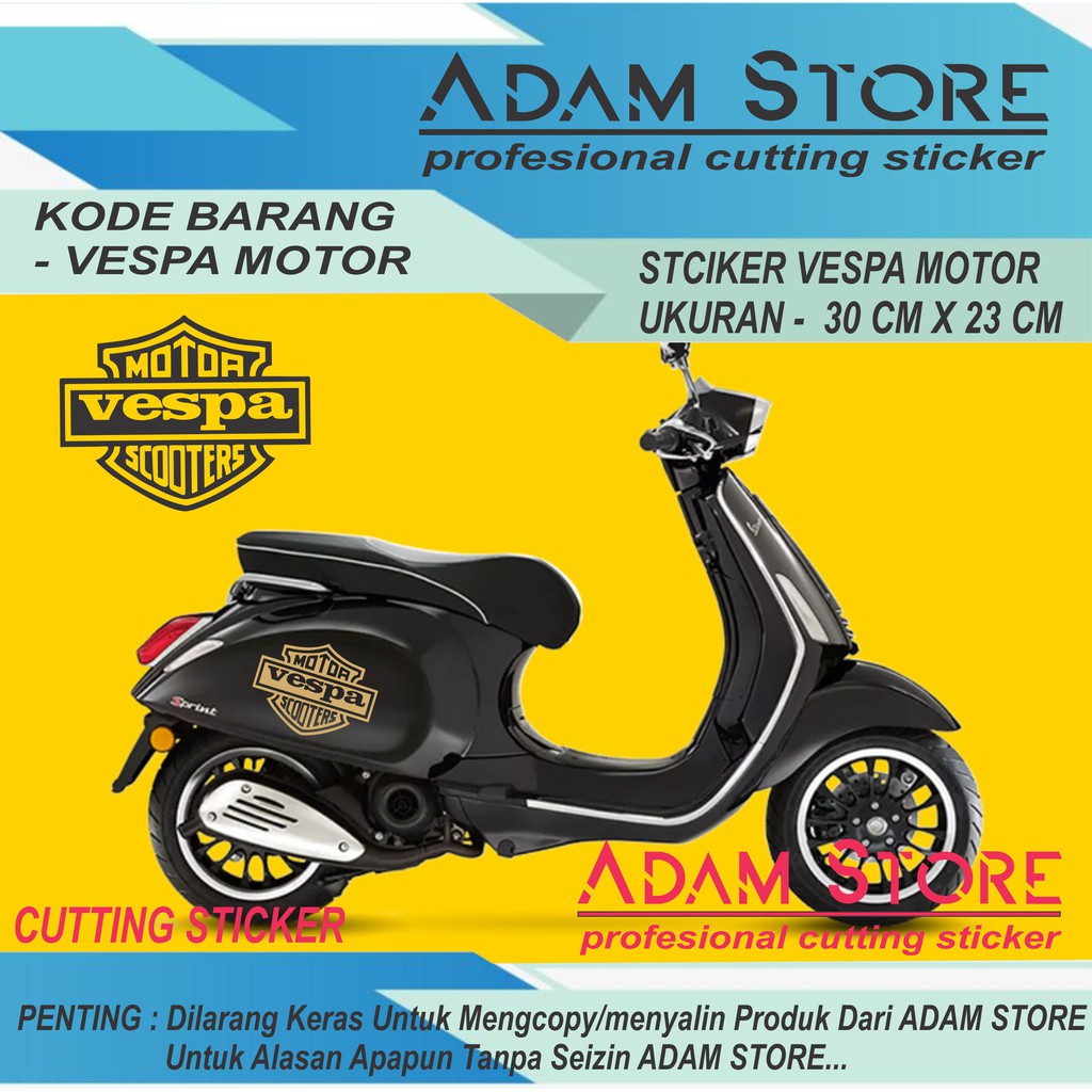 The Newest vespa Motorcycle sticker vespa SCOOTERS sticker tepong vespa ...