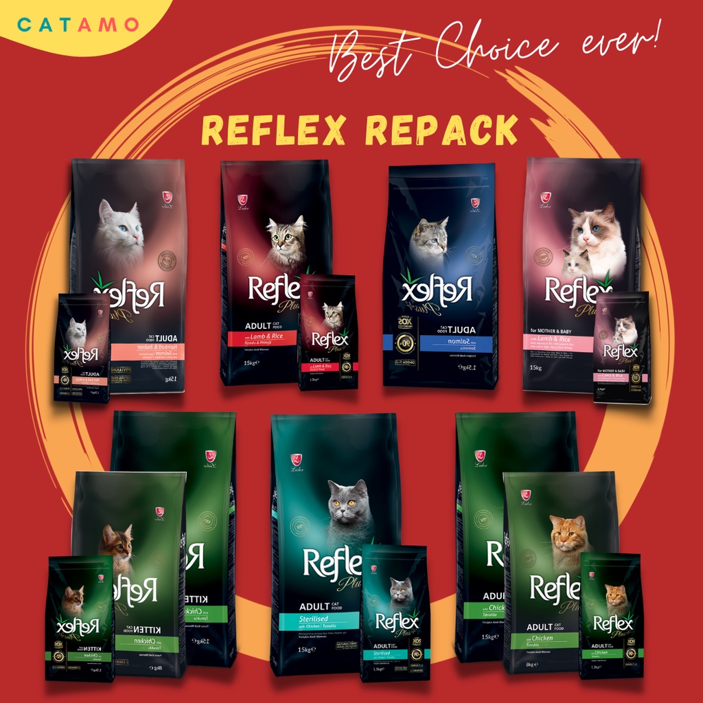 Reflex Plus Repack (1KG) & (500 Gram) - Reflex Plus Premium Cat Food ...