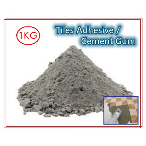 1KG Tile Adhesive / Simen Gum for Ceramic Tiles Installation | Shopee ...