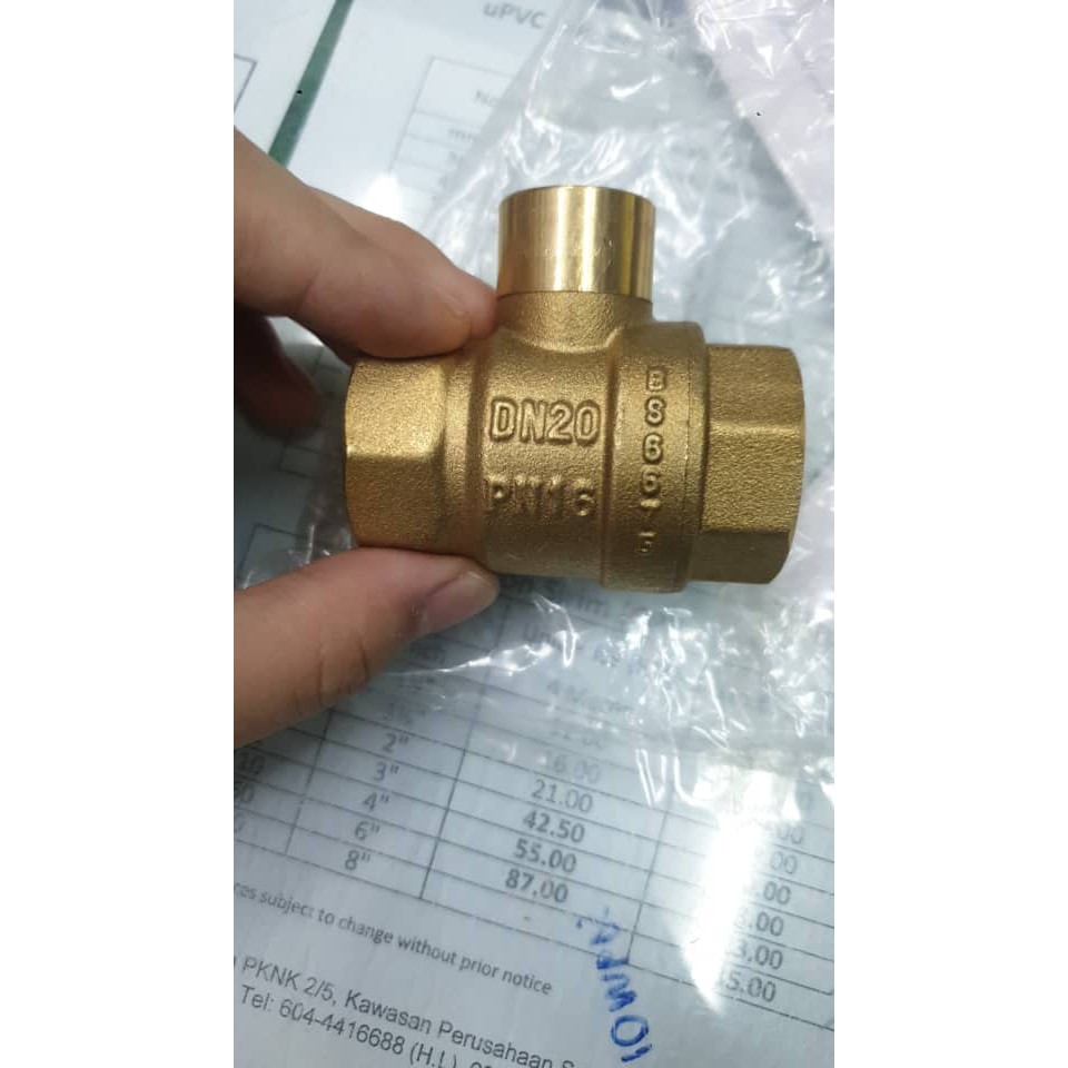 3/4'' SADA BRASS LOCKABLE BALL VALVE KEDAH / terenganu TAK ADA KUNCI ...