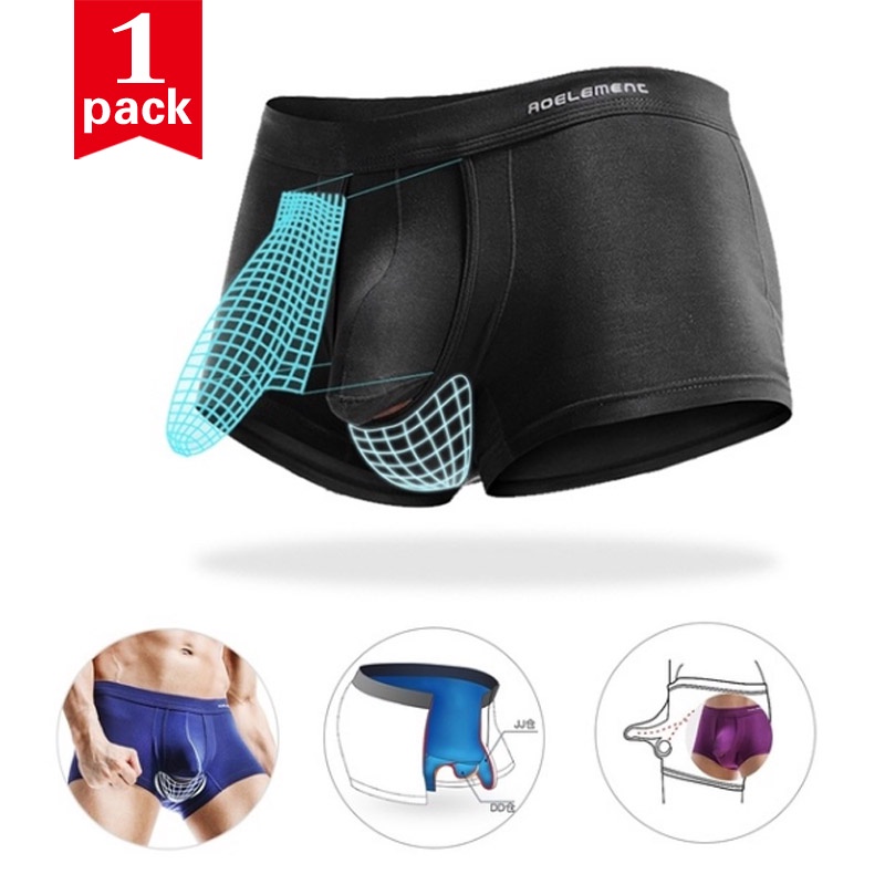 Youth U Convex Breathable Boxer Pants Elephant Trunk Men's Underpants ...