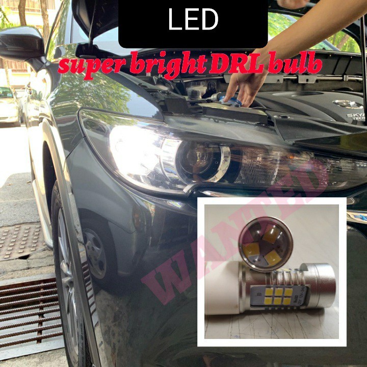 Super bright LED daylight DRL & position light bulb for Mazda CX5, CX8 ...
