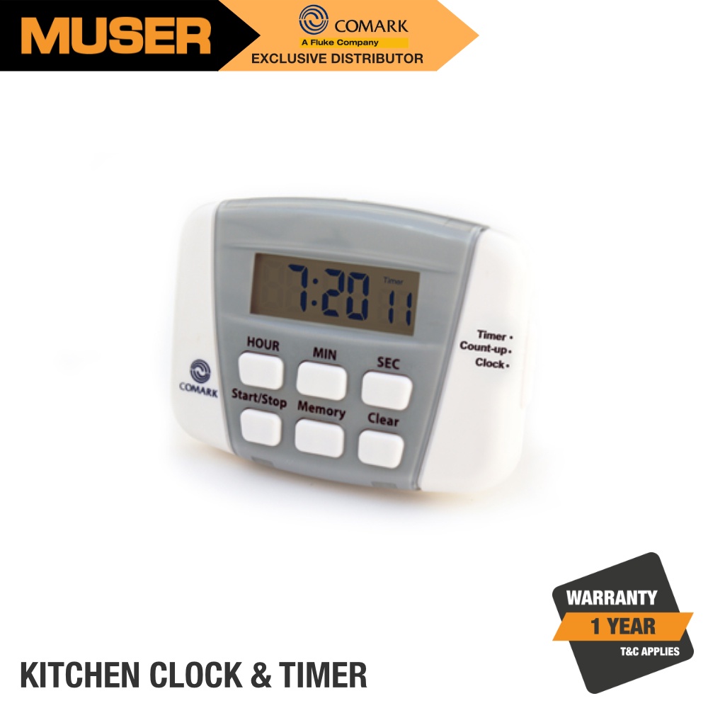 Comark UTL882 Kitchen Clock & Timer // 24-hour Countdown Timer / Memory ...