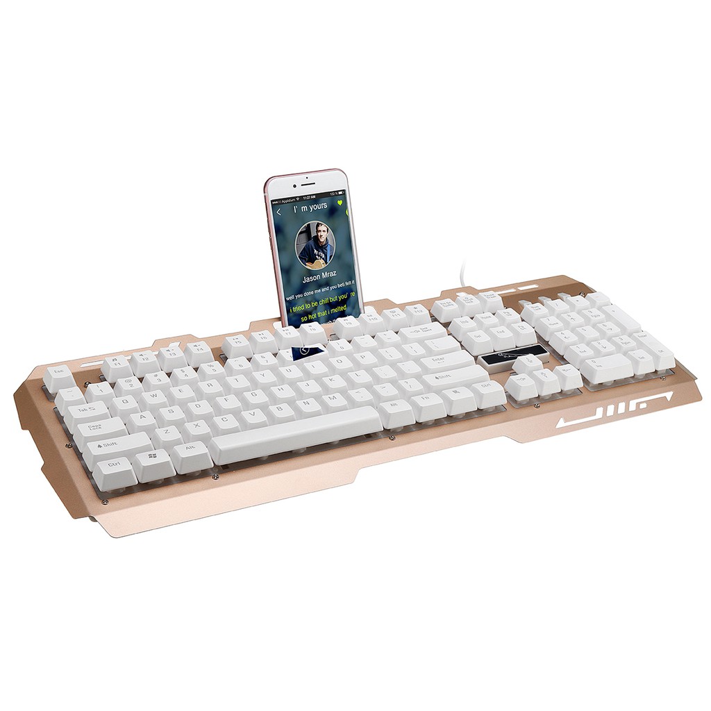 Leopard G700 Gaming Keyboard RGB with Smartphone Holder Gaming Wired ...