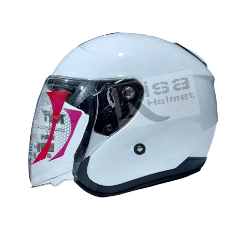 Kyt Kyoto Helmet Is white Original Solid SNI DOT | Shopee Malaysia