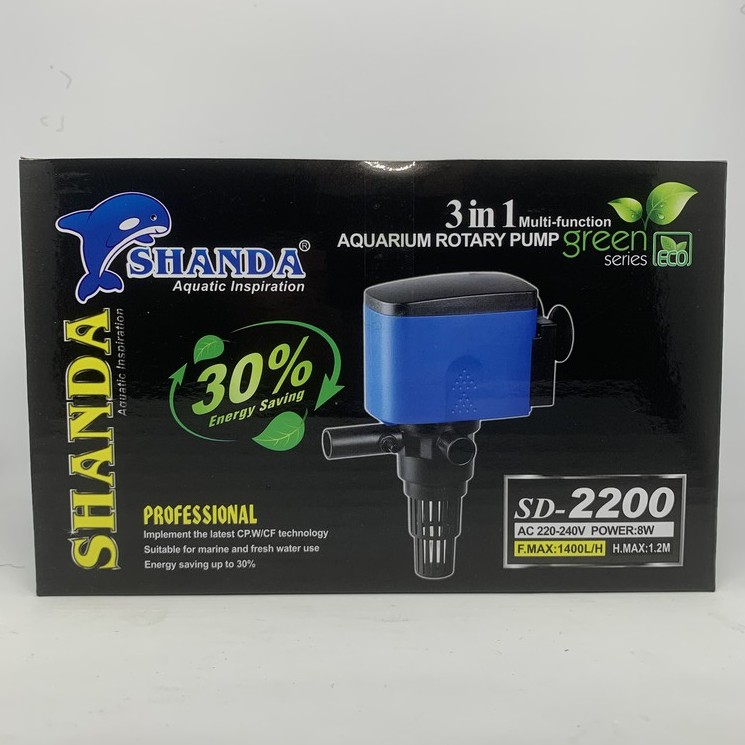 🔥READY STOCK🔥 SHANDA SD-2200 GREEN SERIES Aquarium Rotary Pump | Shopee ...