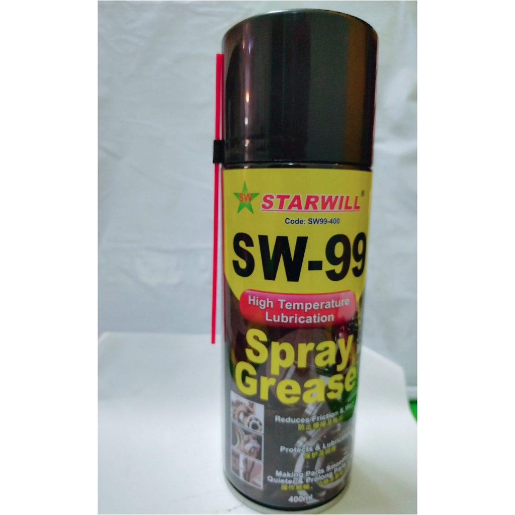 400ML STARWILL SW-99 Spray Grease High Temperature Lubricant | Shopee Malaysia