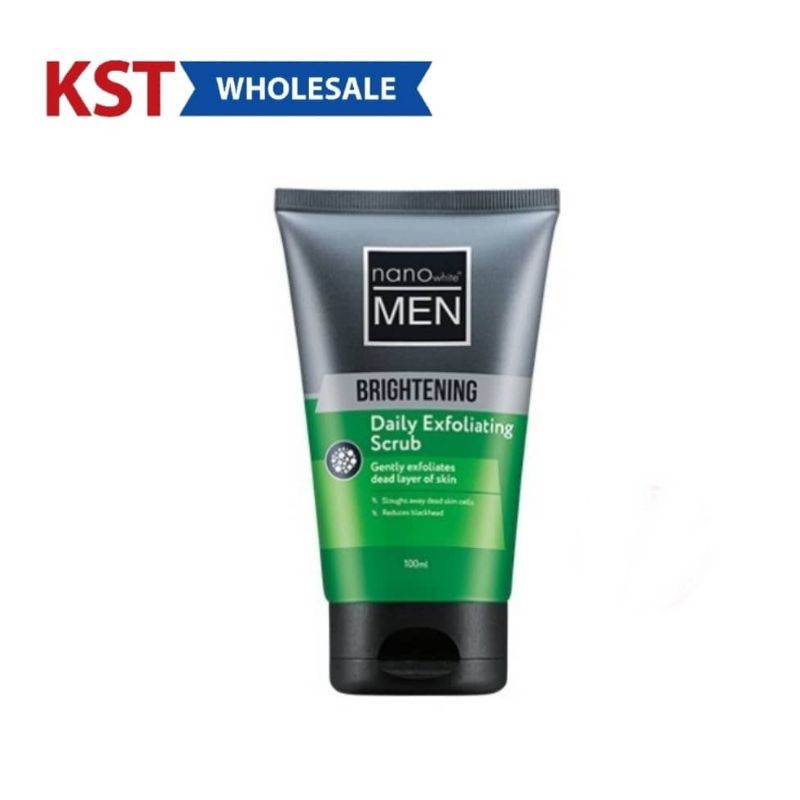 Nano White Men Brightening Daily Exfoliating Scrub 100ml | Shopee Malaysia