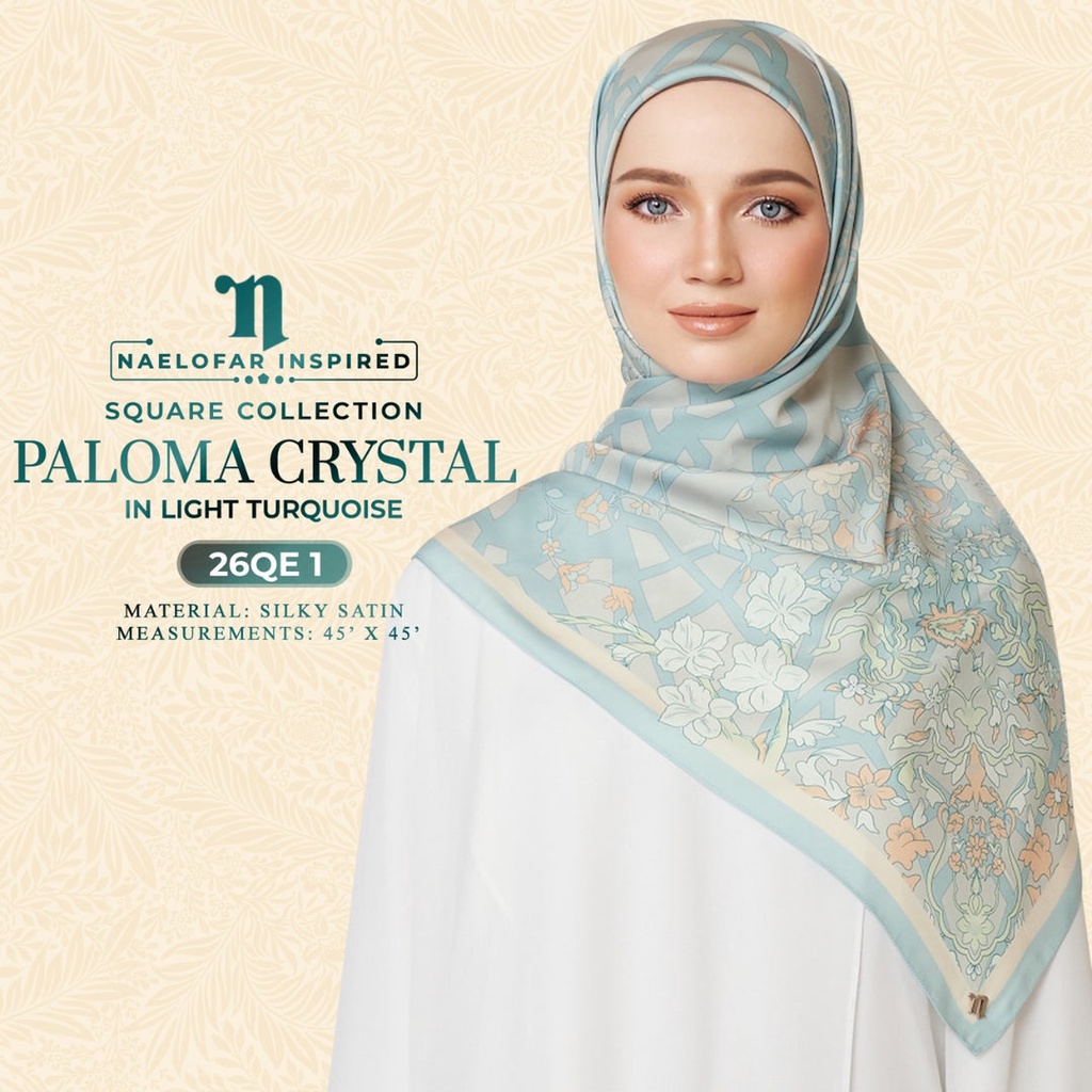 🔥 Ready Stock 🔥Neelofa Paloma Crystal Square Collection | Shopee Malaysia