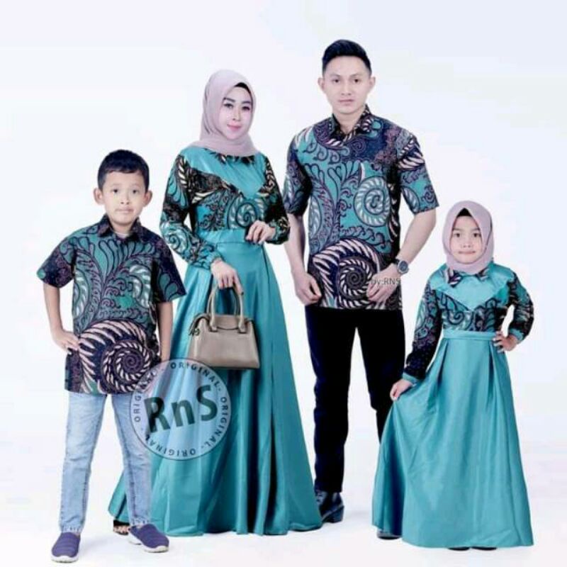 Family couple batik family couple batik clothes sania ruffle ori ndoro ...