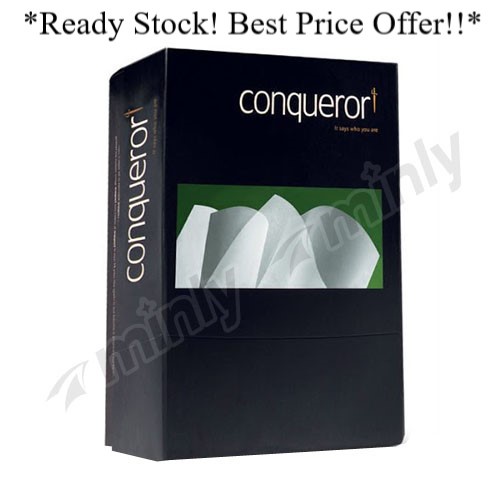 [20's / 50's / 100's] [Ready Stock] Conqueror Paper 100gsm Laid A4 All ...