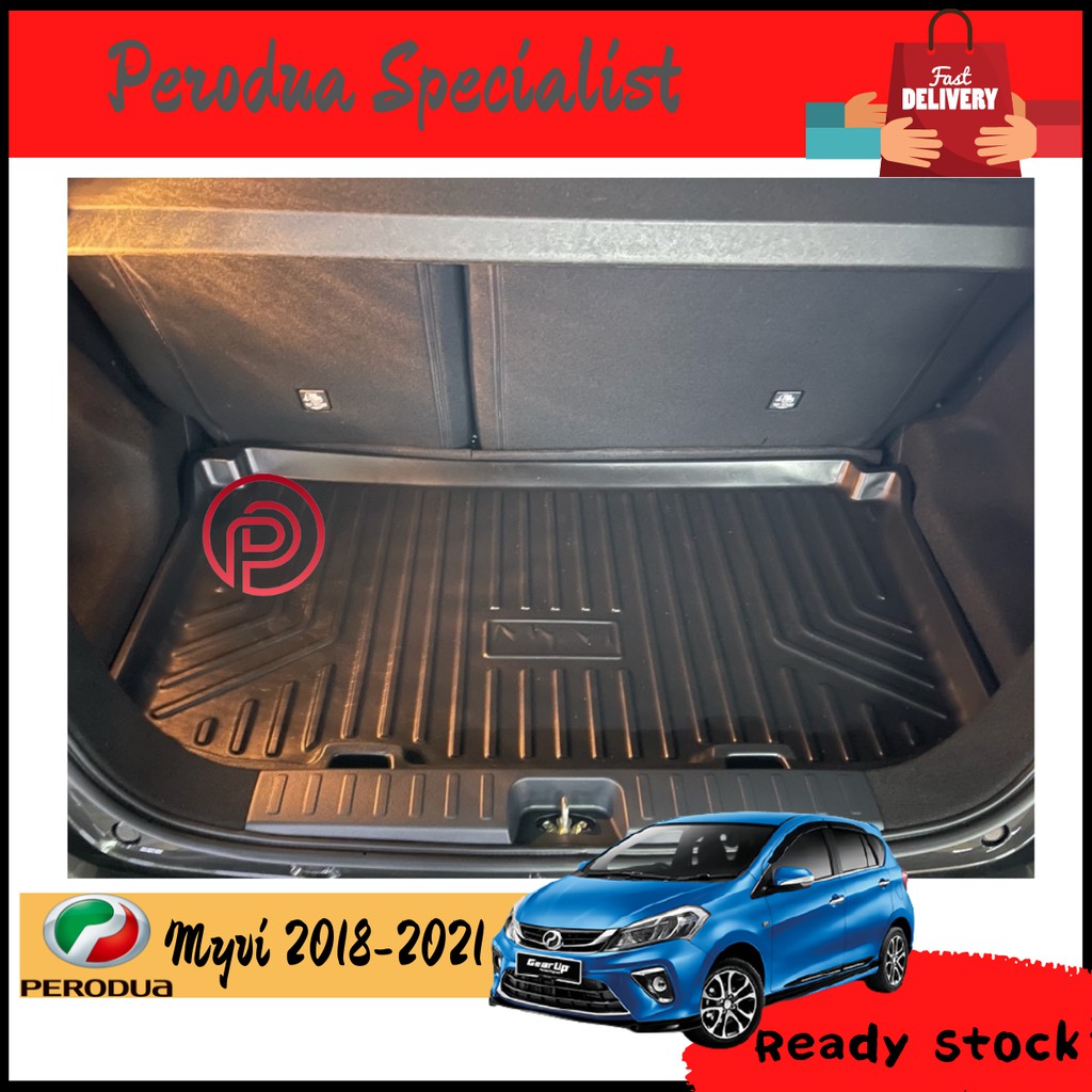 Perodua Myvi G3 2017-2021 Rear cargo boot tray/Trunk Tray | Shopee Malaysia