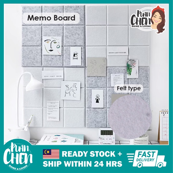 Memo Board Nordic Style Felt Wall Board Memo Notice Board Wall Photo ...