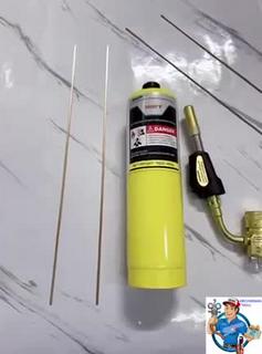 welding tool mapp gas + torch +copper rod pipe Single Barrel hand Torch ...