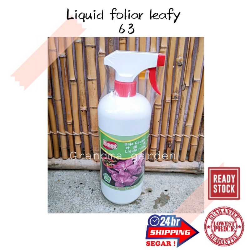 (GG fertilizer) liquid foliar leafy 63 (1L) baja daun kebun bunga ...